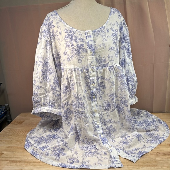 April Cornell | Tops | April Cornell Periwinkle Rosalind Tunic Xxl Nwt ...